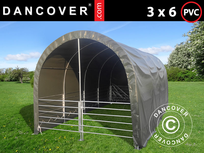 Bioklimatisk Livestock Shelter 3x6x2.8m Green – Order now